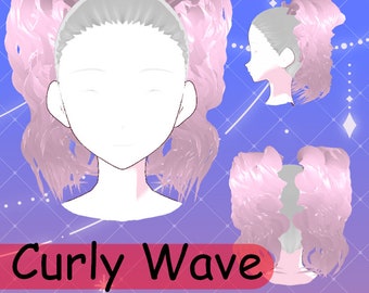 Vroid Hair Preset Extention Twin Large Bun - Etsy