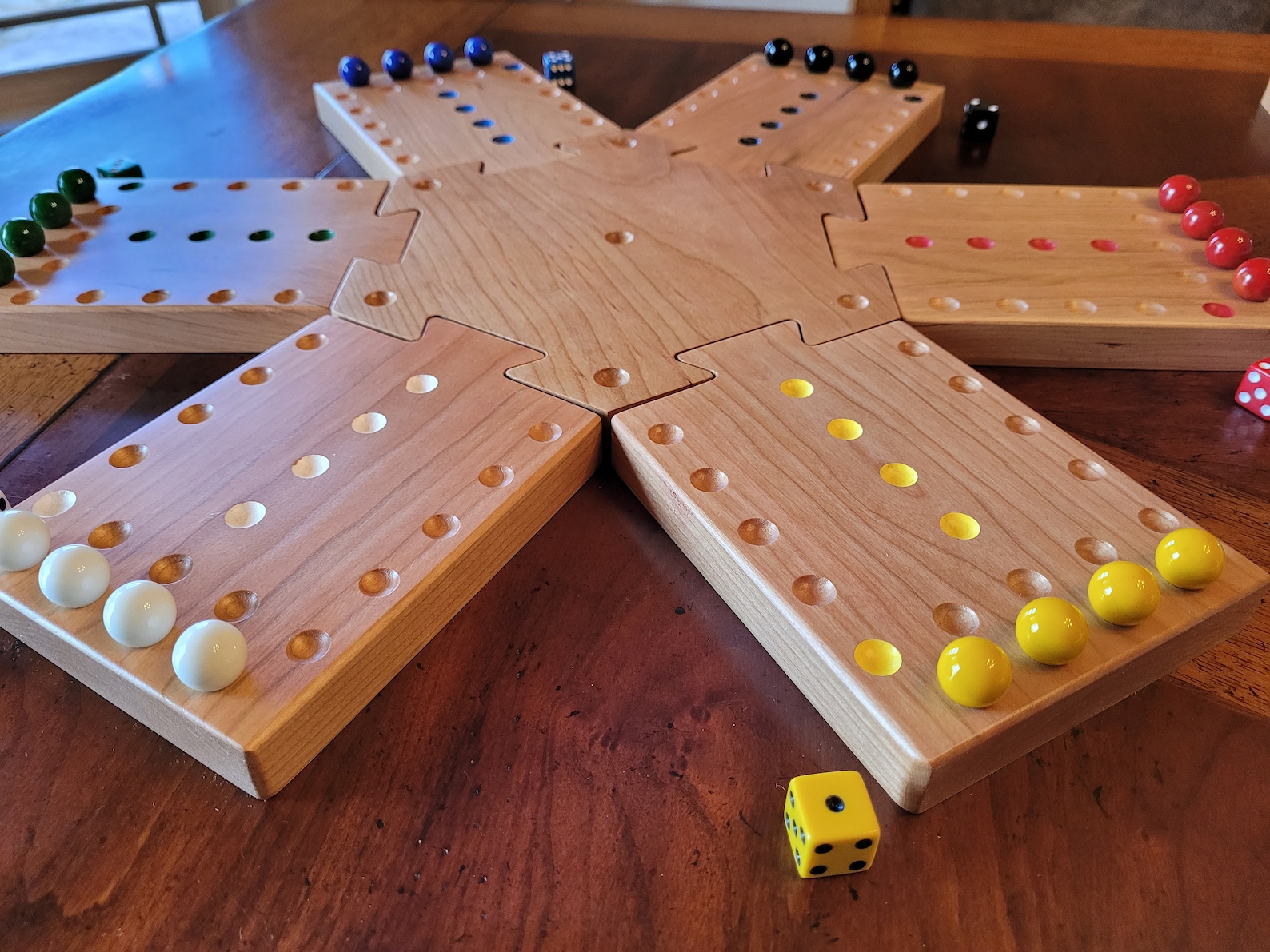 Aggravation Game Wahoo Game Handcrafted Hardwood Game Customizable ...