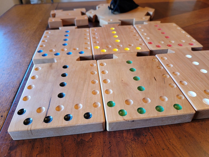 Aggravation Game Wahoo Game Handcrafted Hardwood Game Customizable ...