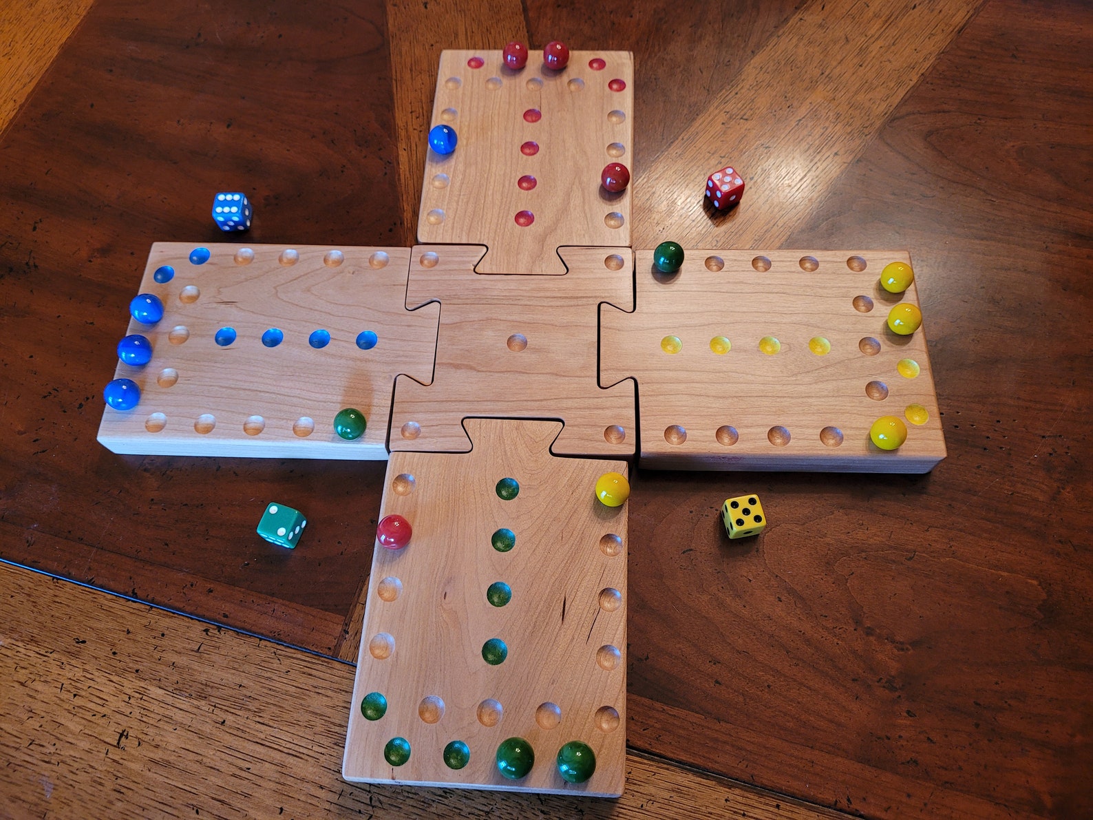 Aggravation Game Wahoo Game Handcrafted Hardwood Game Customizable ...