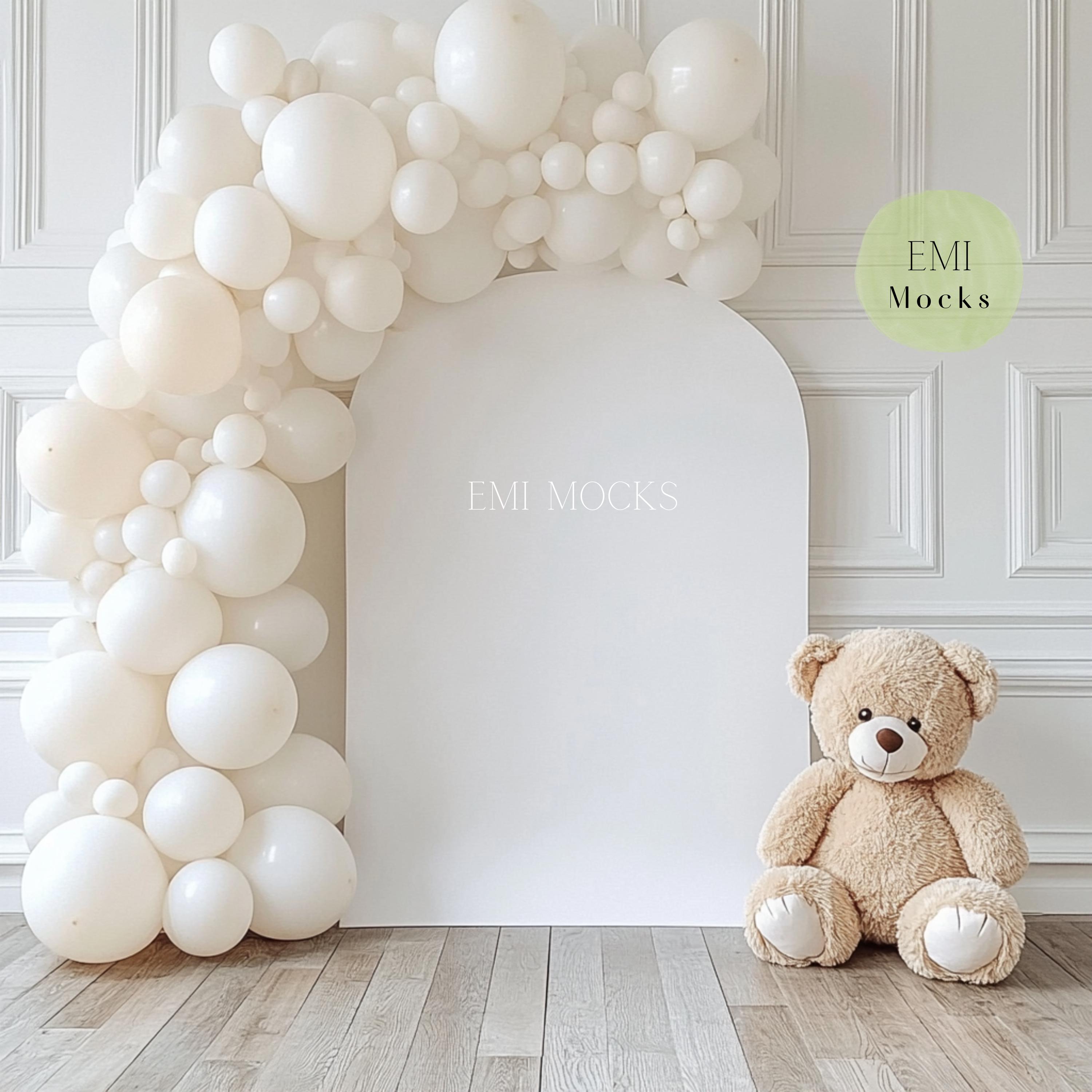 Balloon Arch Backdrop Mock up - Balloon Mock up - Balloon Backdrop Mock ...