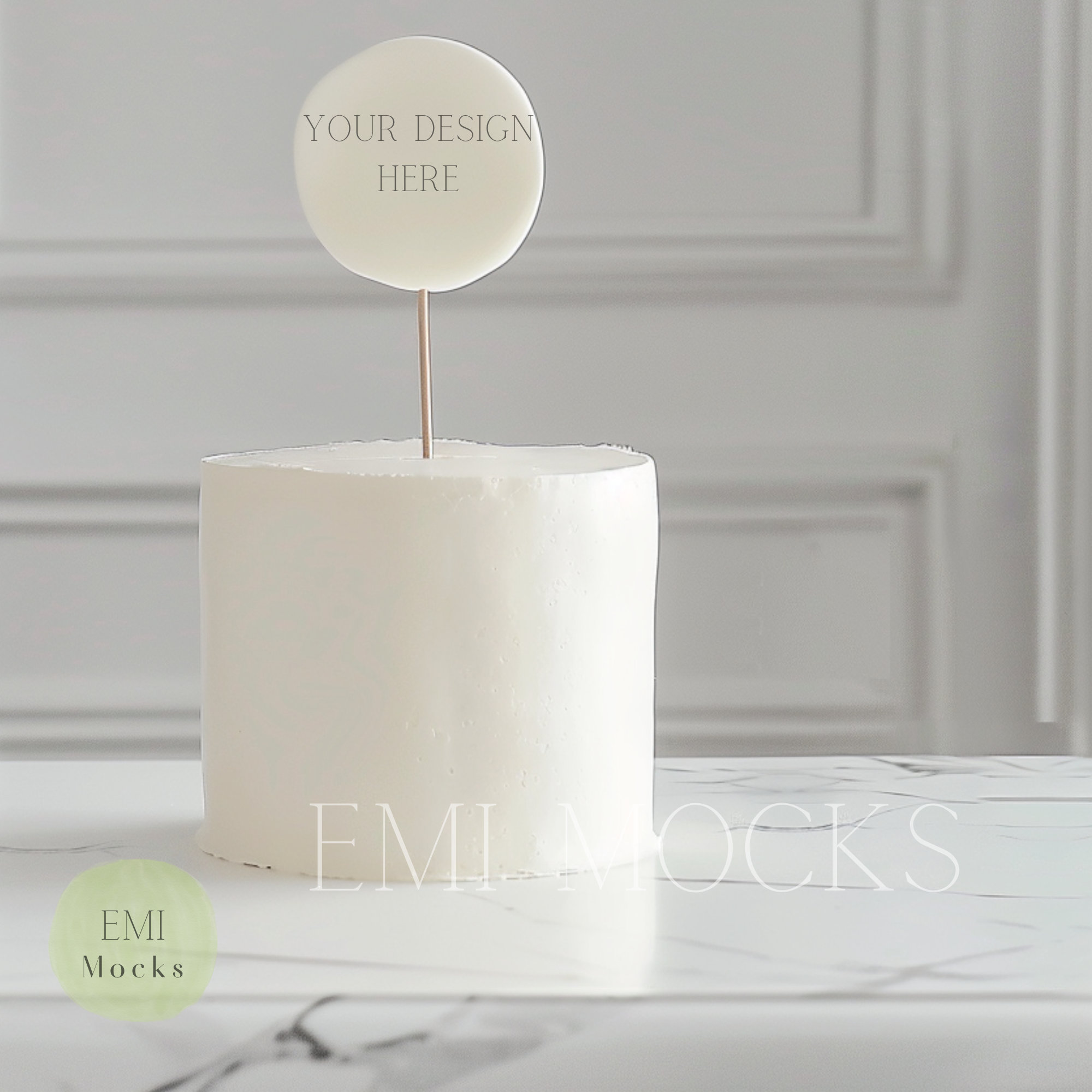 Cake Topper Mockup - Cake Topper - Cake Mock up - Minimalist Cake ...