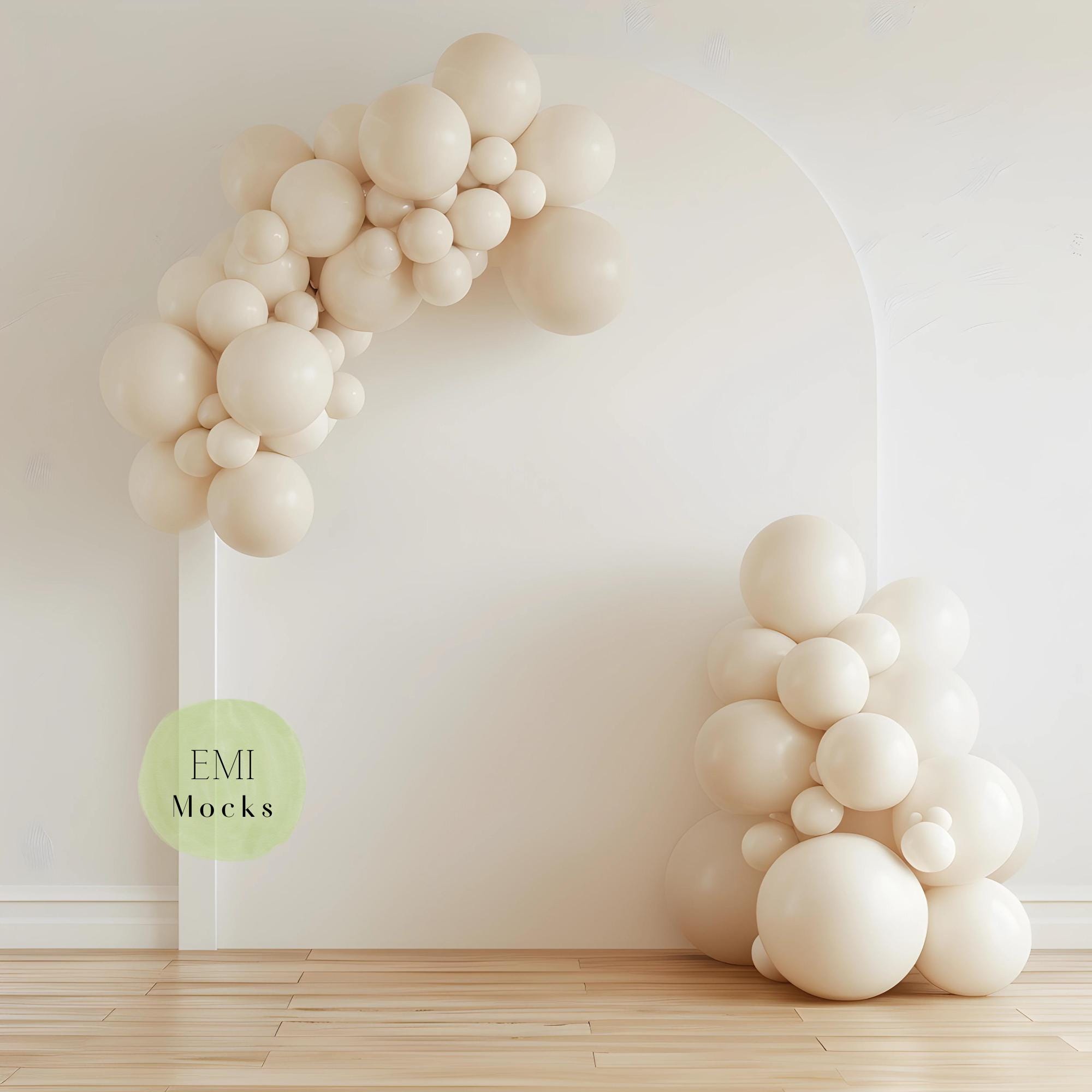 Balloon Arch Backdrop Mock up - Balloon Mock up - Balloon Backdrop Mock ...