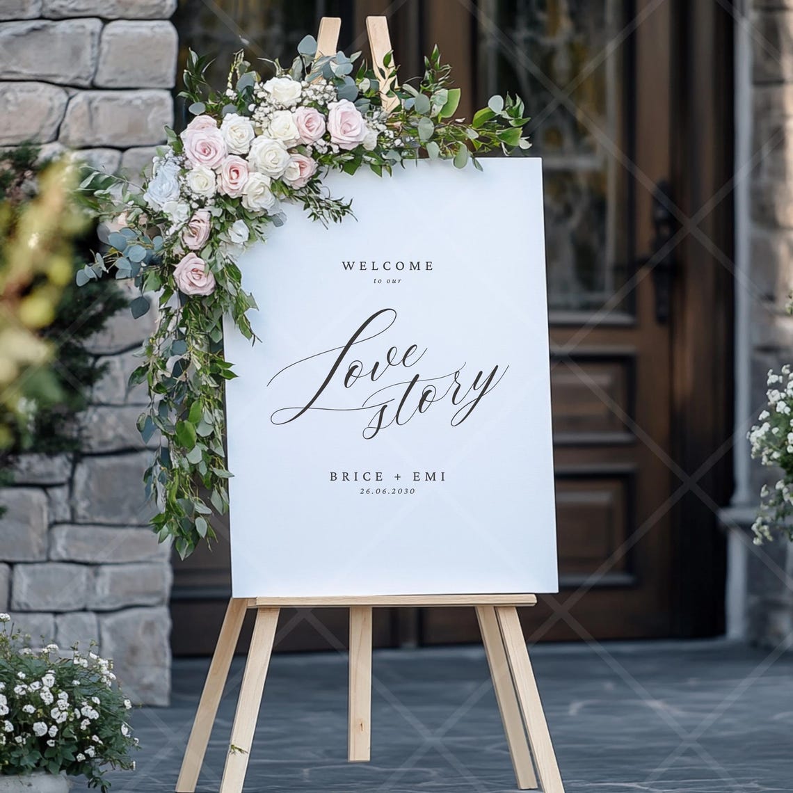 Wedding Welcome Sign Digital Download Mock Up- Wedding Signage ...