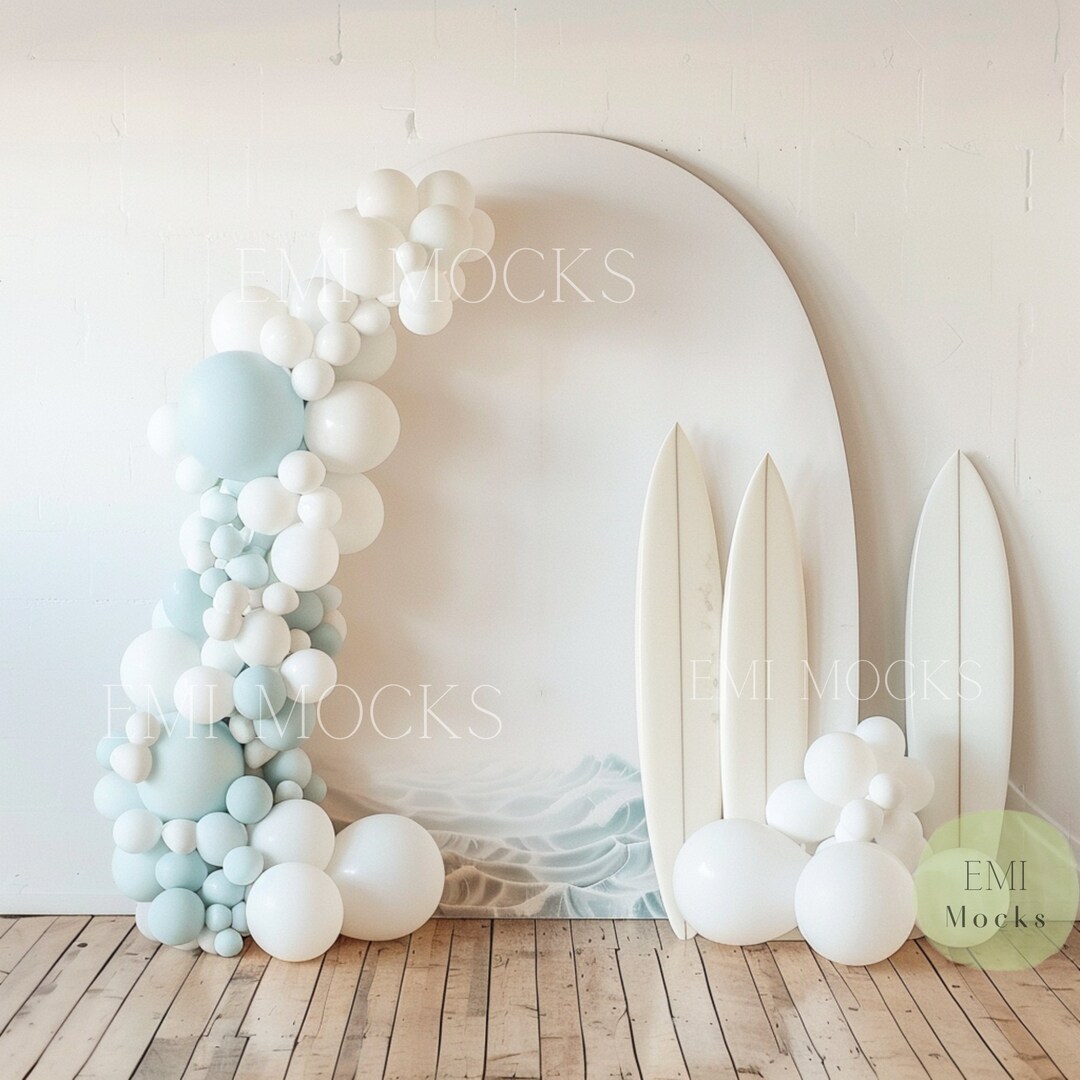 Balloon Arch Backdrop Mock up - Balloon Mock up - Balloon Backdrop Mock ...