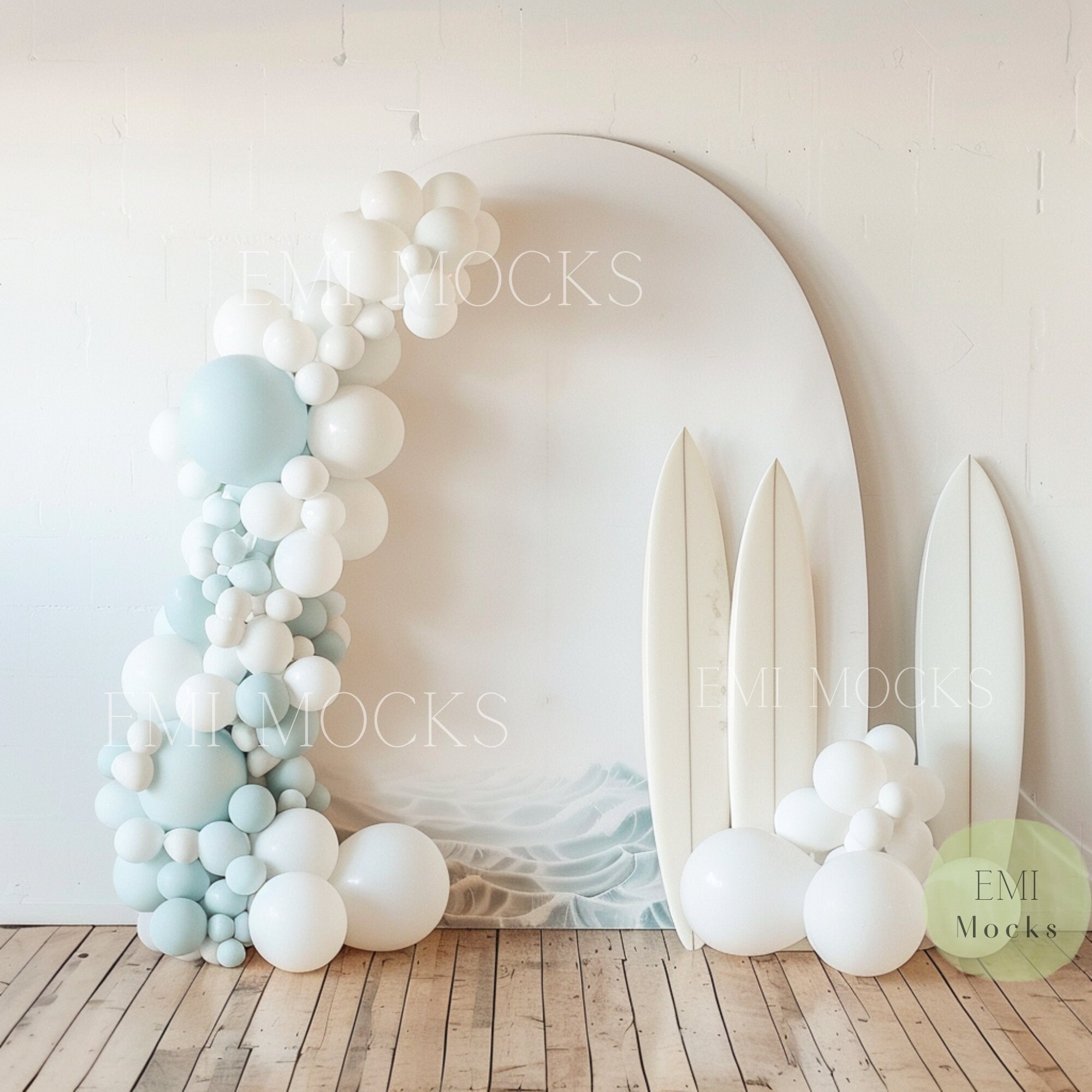 Balloon Arch Backdrop Mock up - Balloon Mock up - Balloon Backdrop Mock ...