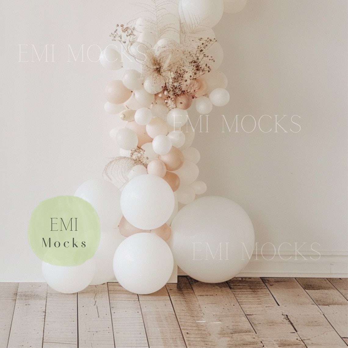 Balloon Arch Backdrop Mock up - Balloon Mock up - Balloon Backdrop Mock ...