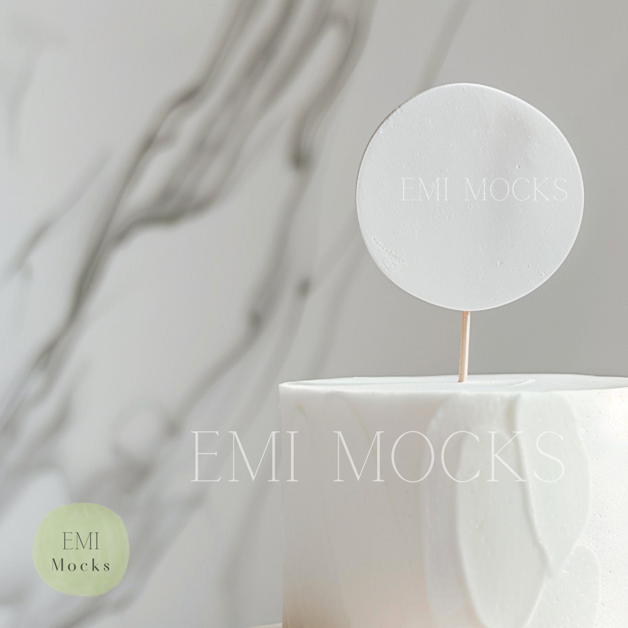 Cake Topper Mockup - Cake Topper - Cake Mock up - Minimalist Cake ...