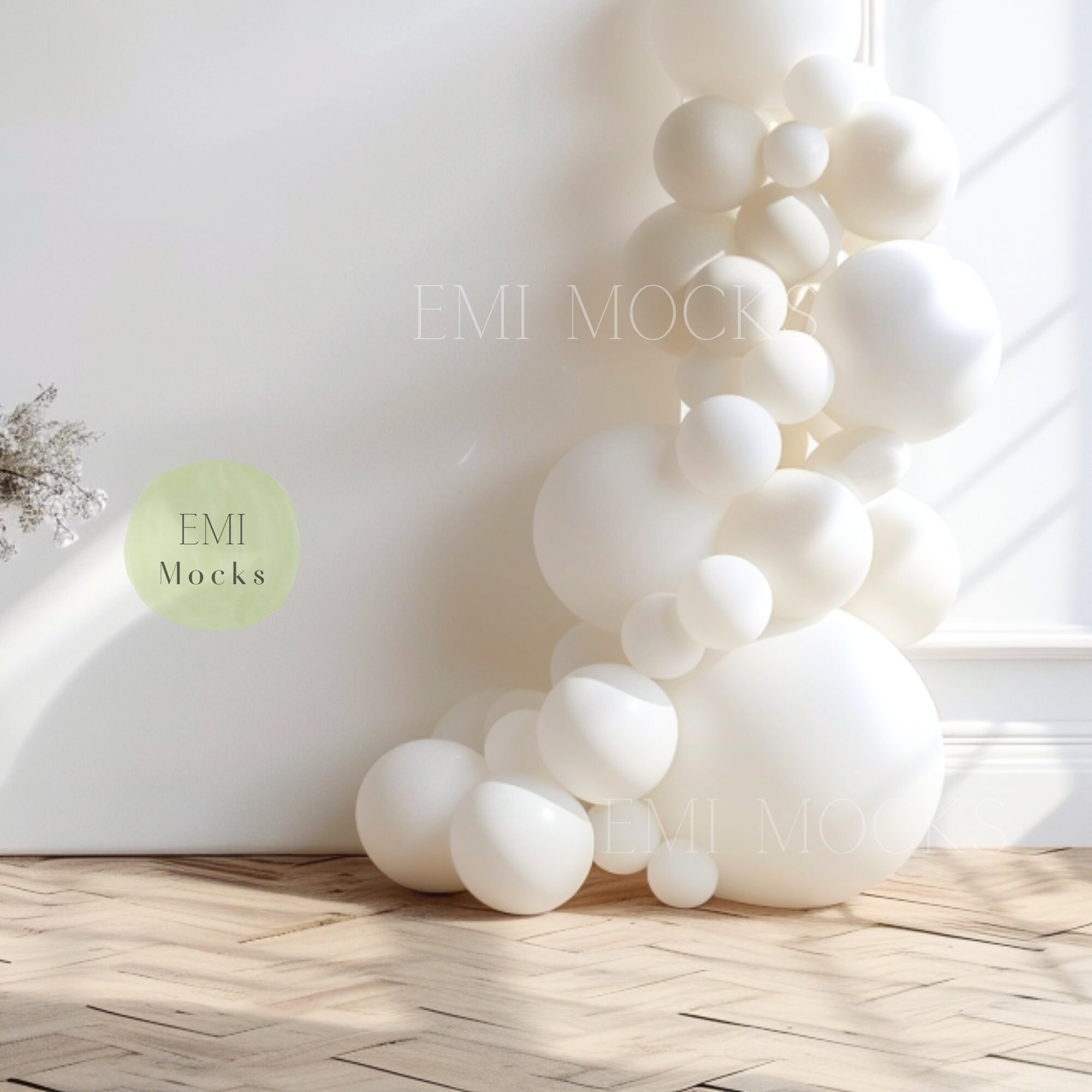 Balloon Arch Backdrop Mock up - Balloon Mock up - Balloon Backdrop Mock ...