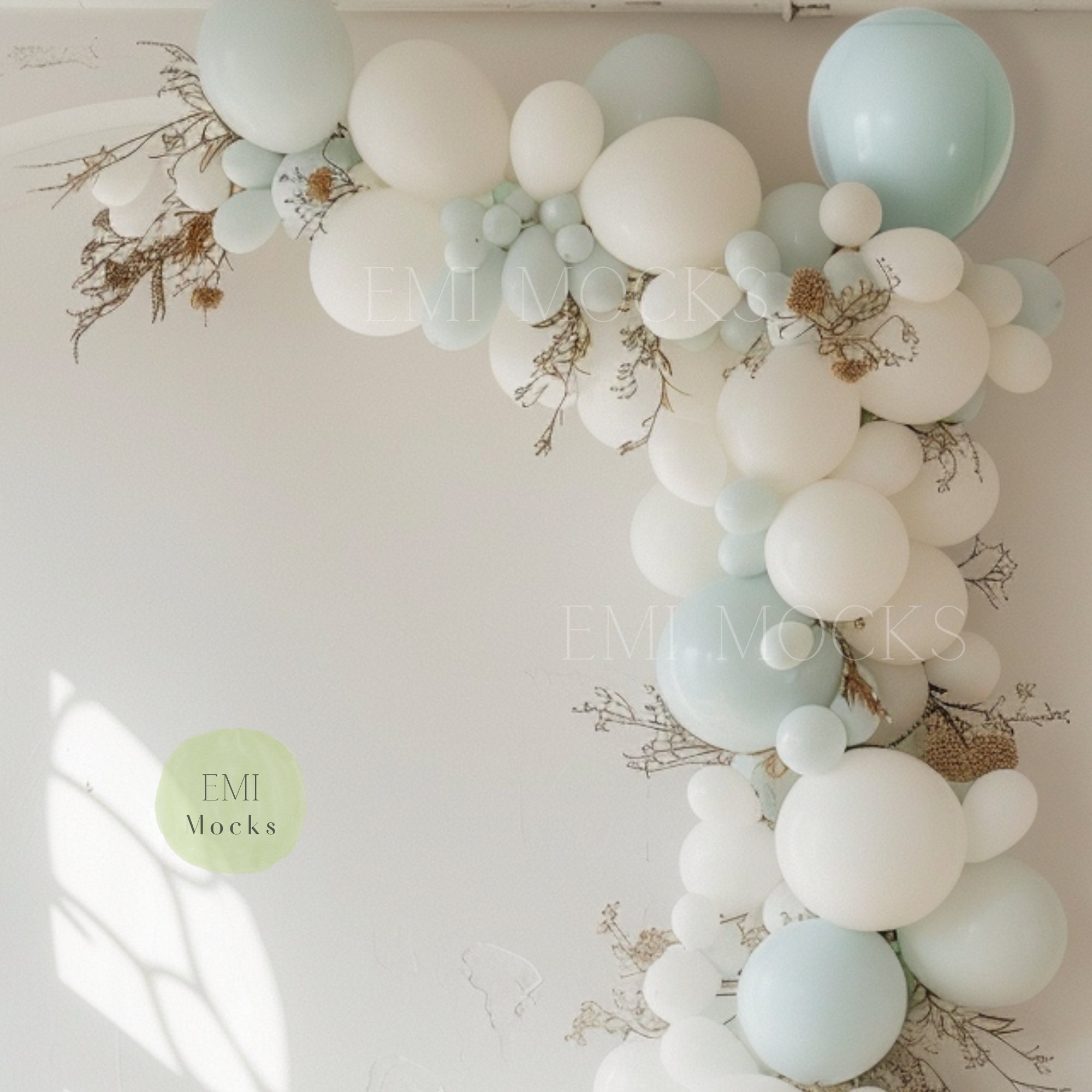 Balloon Arch Backdrop Mock up Balloon Mock up Balloon Backdrop Mock up ...
