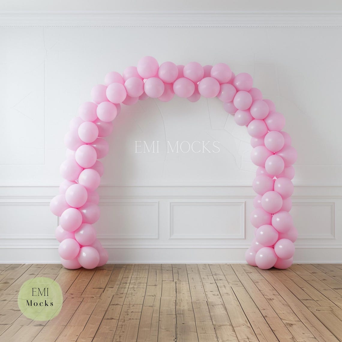 Balloon Arch Backdrop Mock up - Balloon Mock up - Balloon Backdrop Mock ...