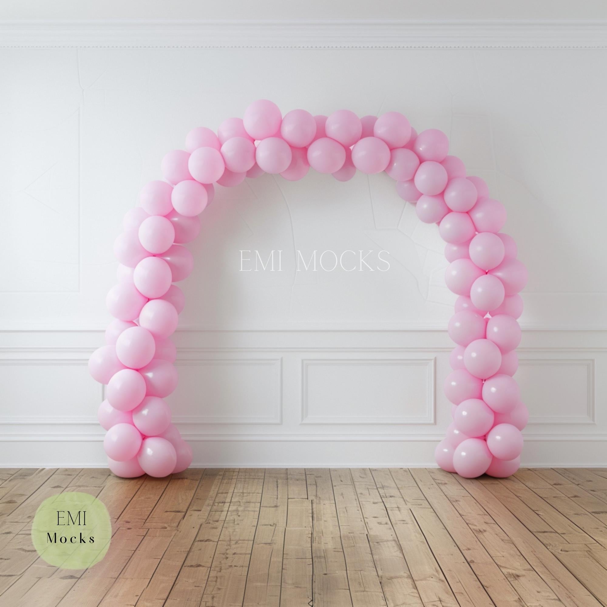 Balloon Arch Backdrop Mock up - Balloon Mock up - Balloon Backdrop Mock ...