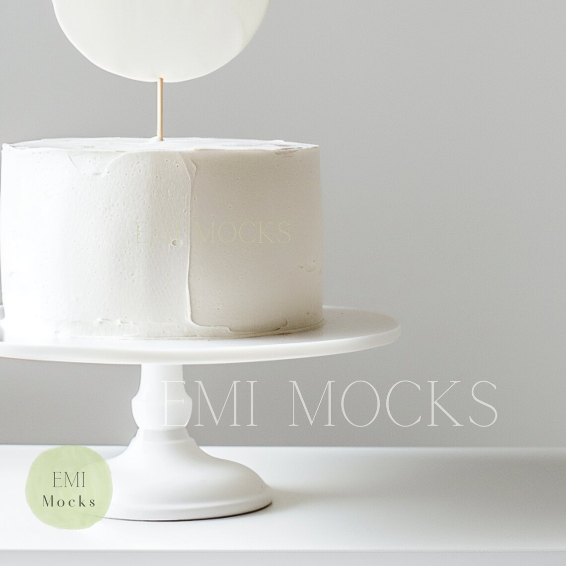 Cake Topper Mockup Cake Topper Cake Mock up Minimalist Cake Topper ...