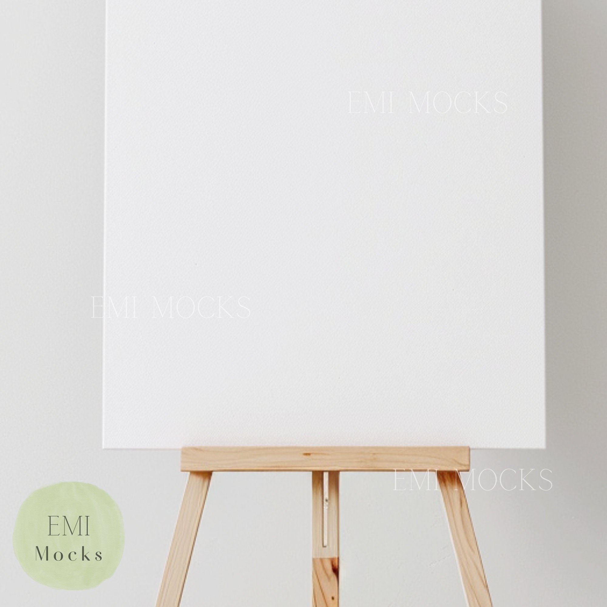 Blank Canvas Mock up - Blank Canvas Mock up Digital Download - Easel ...