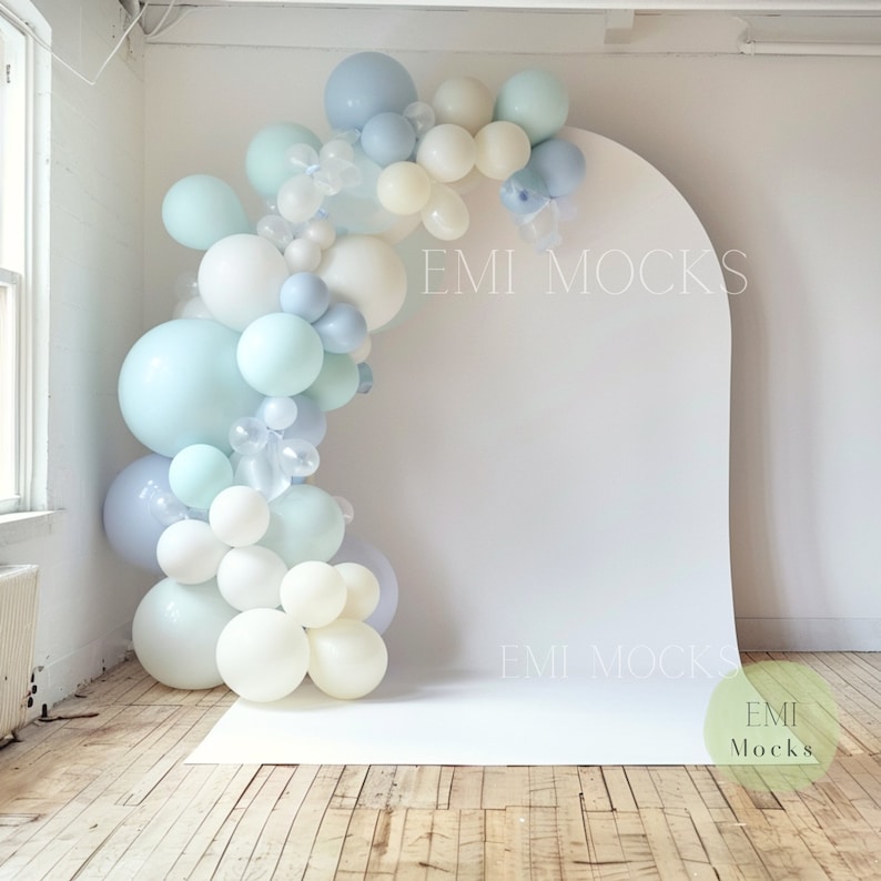 Balloon Arch Backdrop Mock up Balloon Mock up Balloon Backdrop Mock up ...