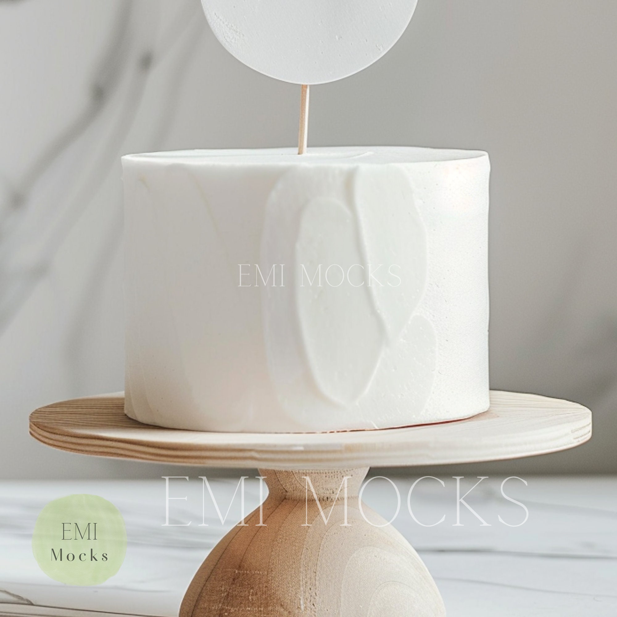 Cake Topper Mockup Cake Topper Cake Mock up Minimalist Cake Topper ...