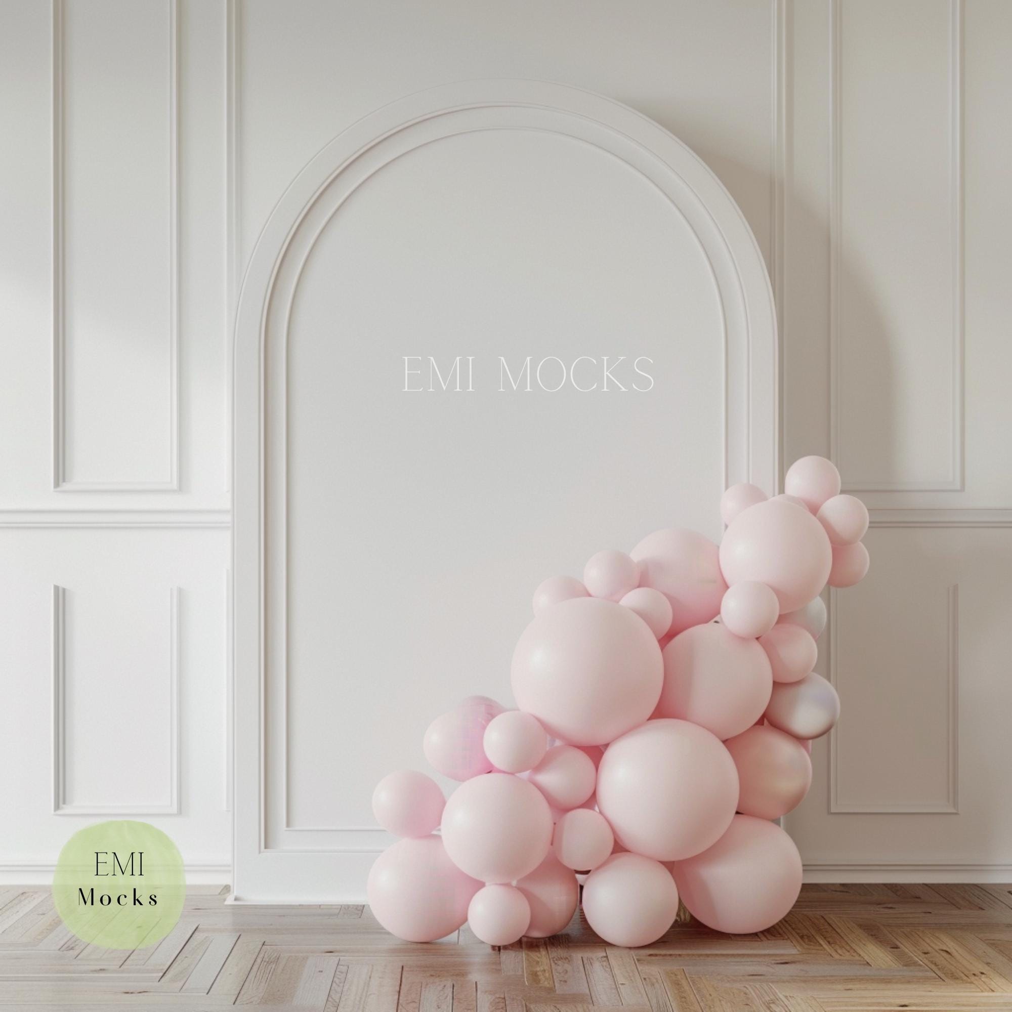 Balloon Arch Backdrop Mock up - Balloon Mock up - Balloon Backdrop Mock ...