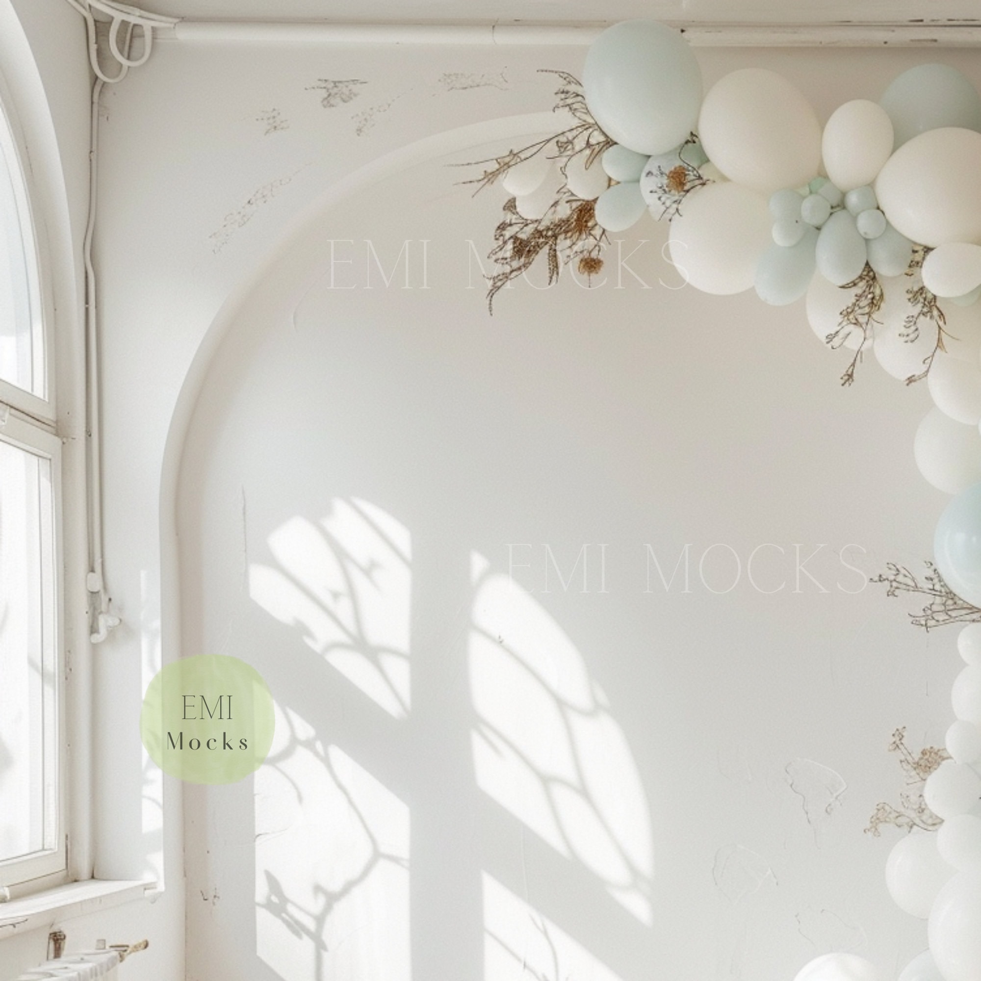 Balloon Arch Backdrop Mock up Balloon Mock up Balloon Backdrop Mock up ...