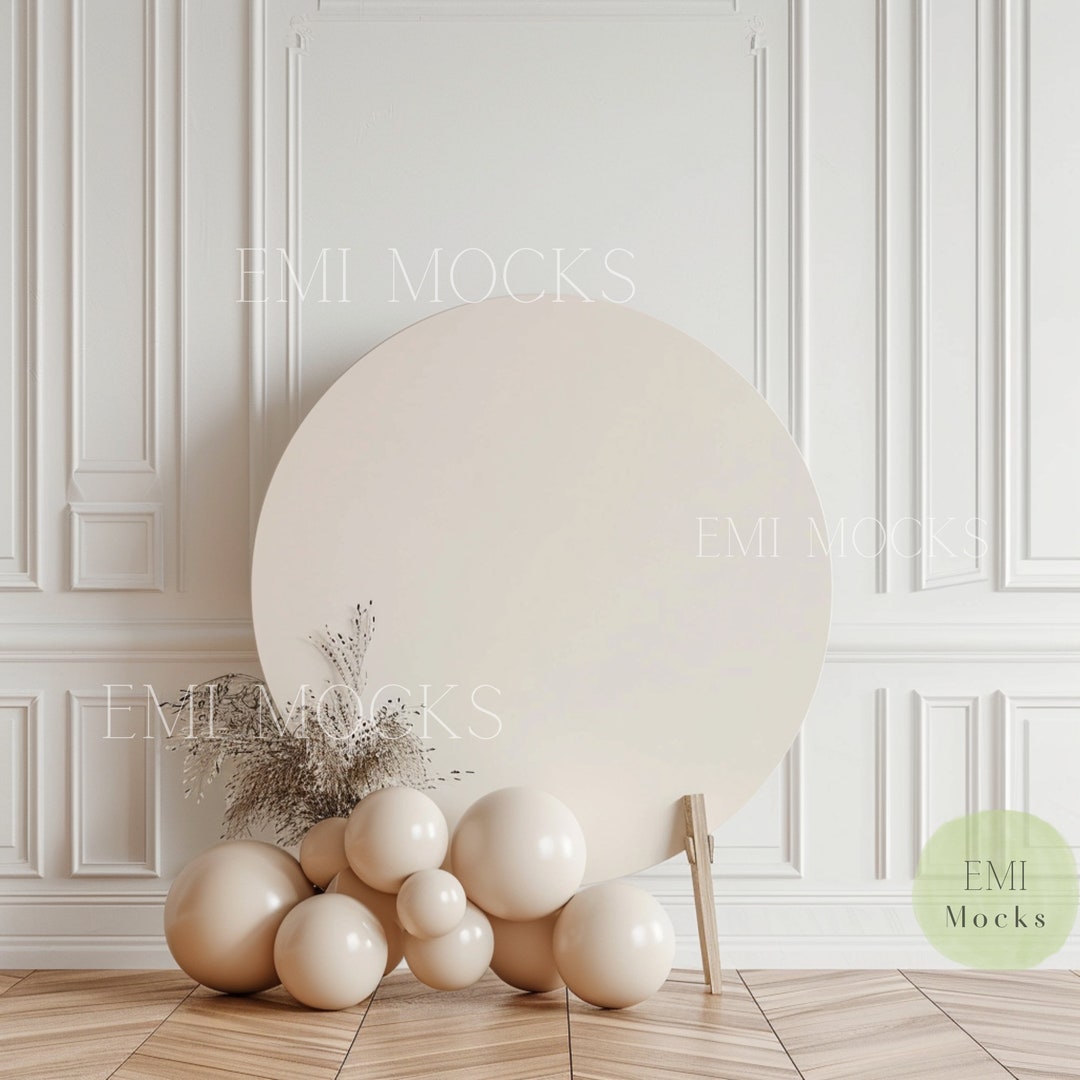 Balloon Backdrop Mock up - Balloon Mock up - Balloon Backdrop Mock up ...