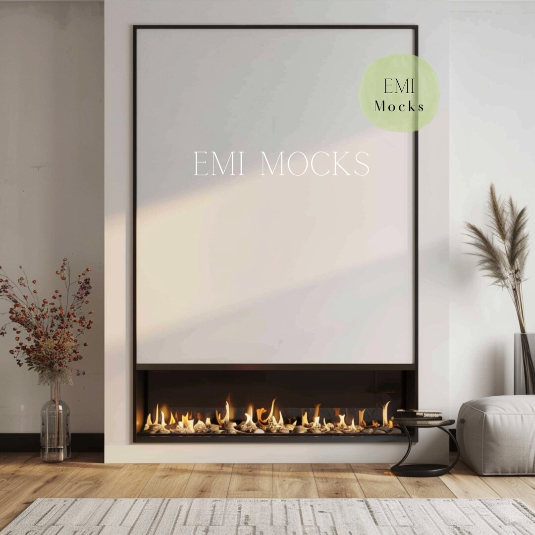 Art Work Mock up - Artwork Fireplace Mock up - Fireplace Mock up ...