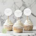 3 Cupcake Topper Mockup - Cupcake Mockup - Topper Mockup - Circle ...