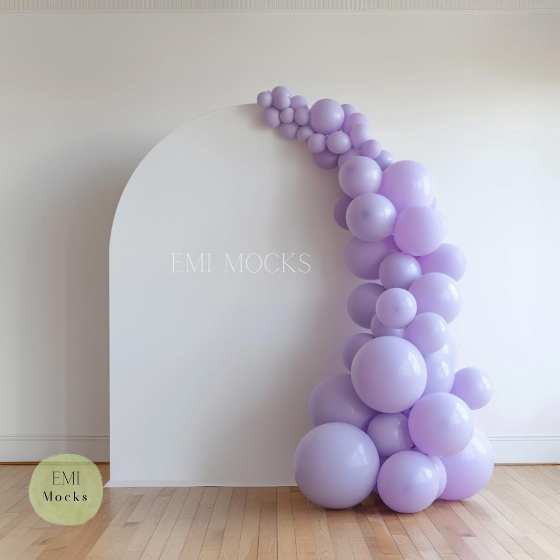 Balloon Arch Backdrop Mock up - Balloon Mock up - Balloon Backdrop Mock ...