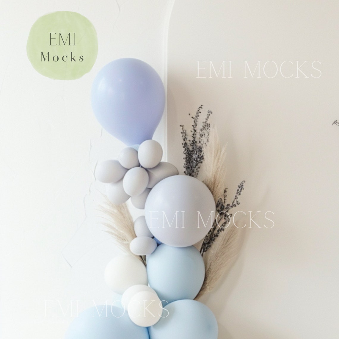 Balloon Arch Backdrop Mock up - Balloon Mock up - Balloon Backdrop Mock ...