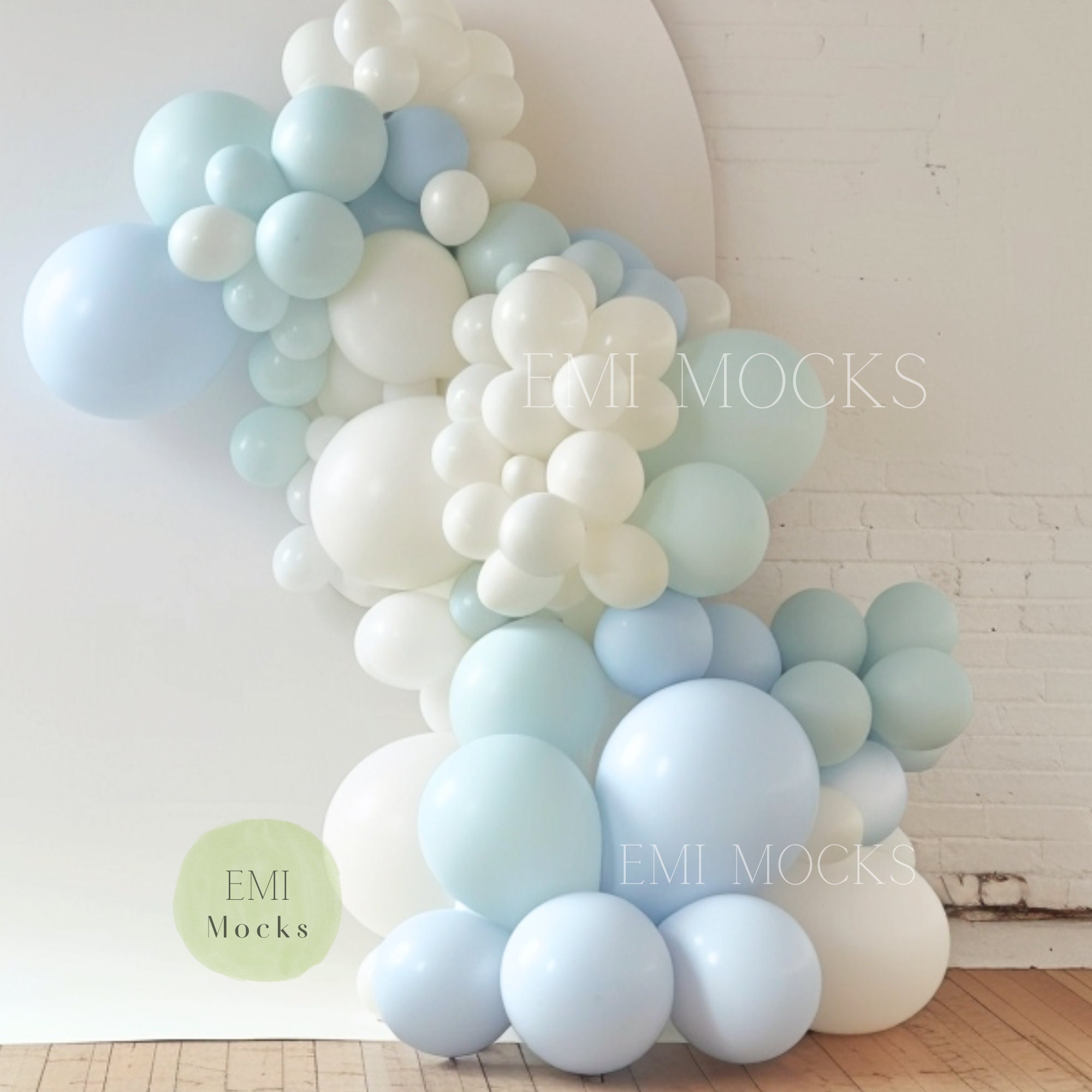 Balloon Arch Backdrop Mock up - Balloon Mock up - Balloon Backdrop Mock ...