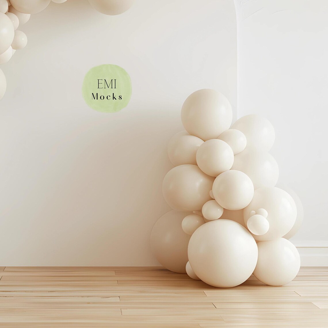 Balloon Arch Backdrop Mock up - Balloon Mock up - Balloon Backdrop Mock ...