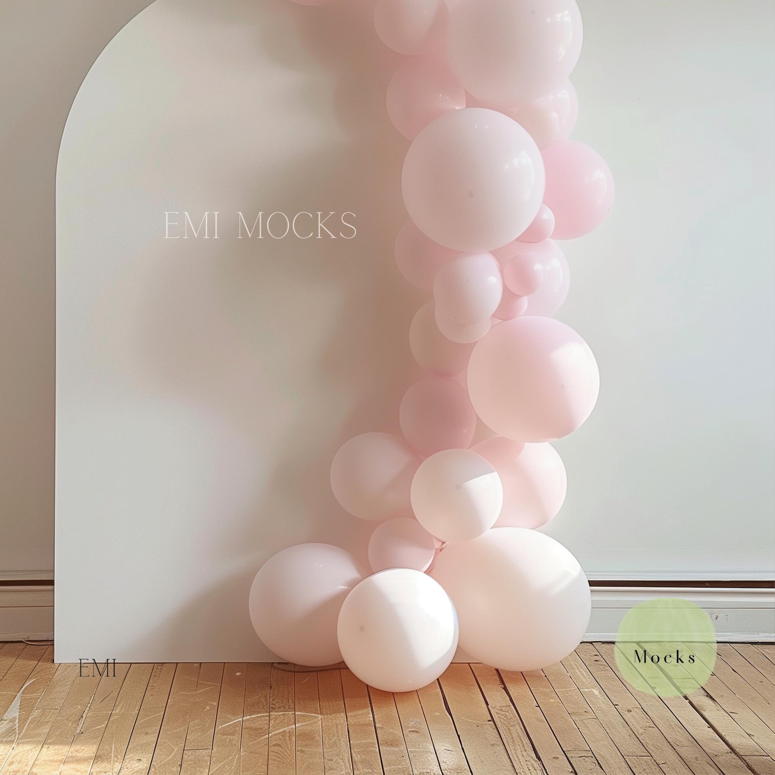 Balloon Arch Backdrop Mock up - Balloon Mock up - Balloon Backdrop Mock ...