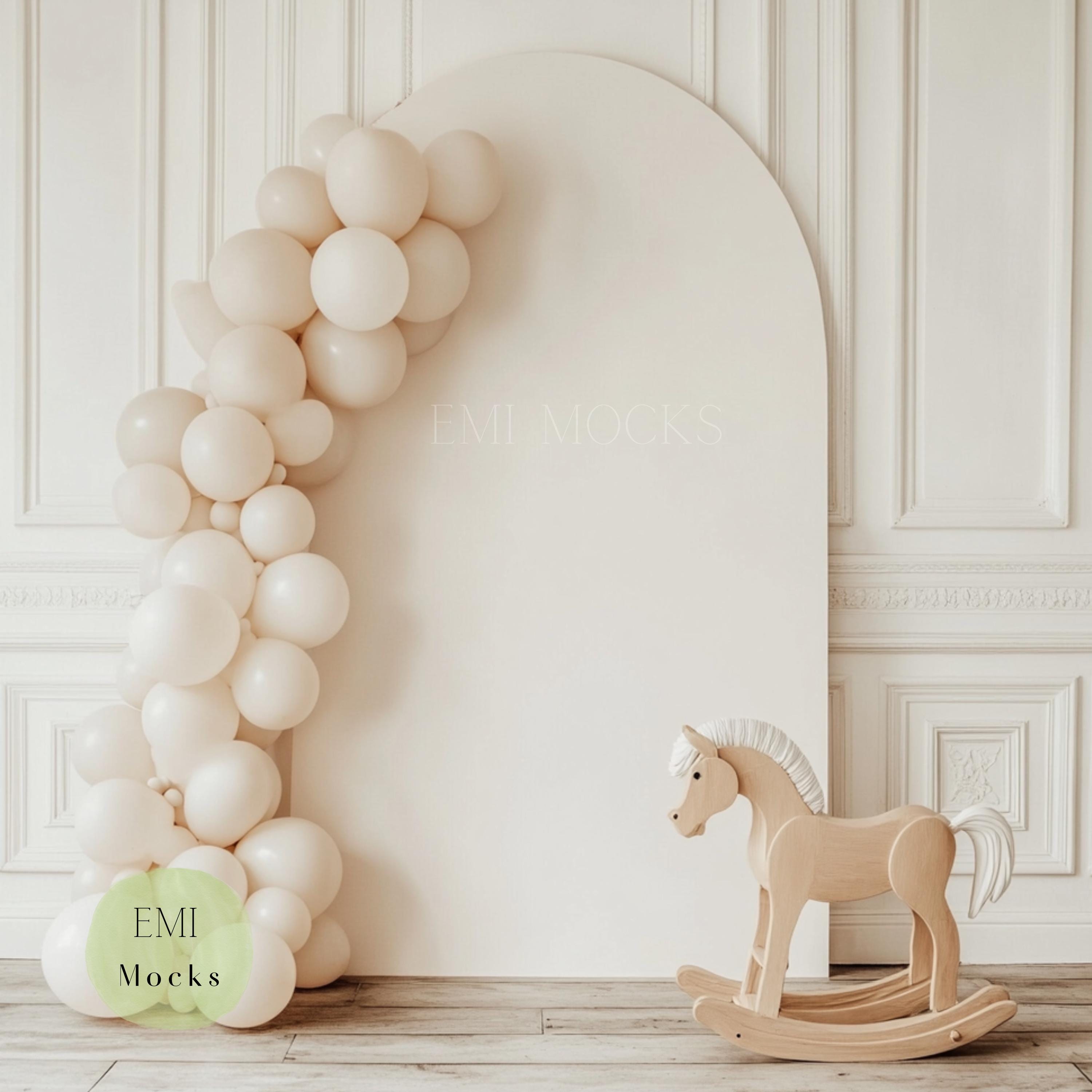 Balloon Arch Backdrop Mock up - Balloon Mock up - Balloon Backdrop Mock ...