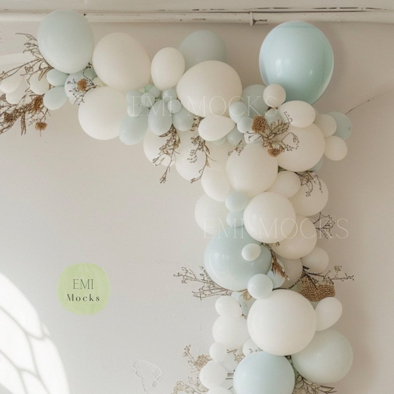 Balloon Arch Backdrop Mock up Balloon Mock up Balloon Backdrop Mock up ...