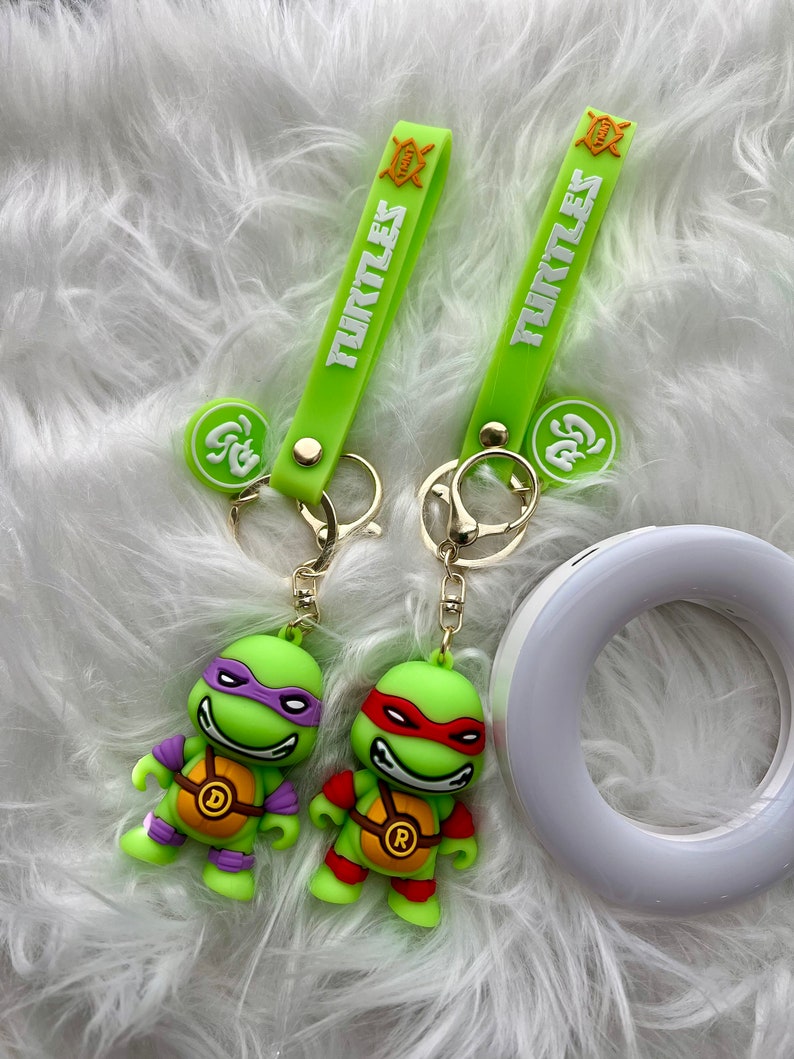 Ninja Turtle Keychain: Anime Cartoon Character Gift - Etsy