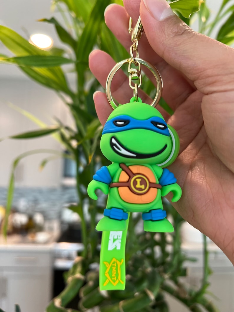 Ninja Turtle Keychain: Anime Cartoon Character Gift - Etsy