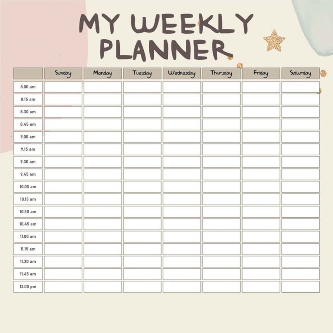 School Timetable - Etsy