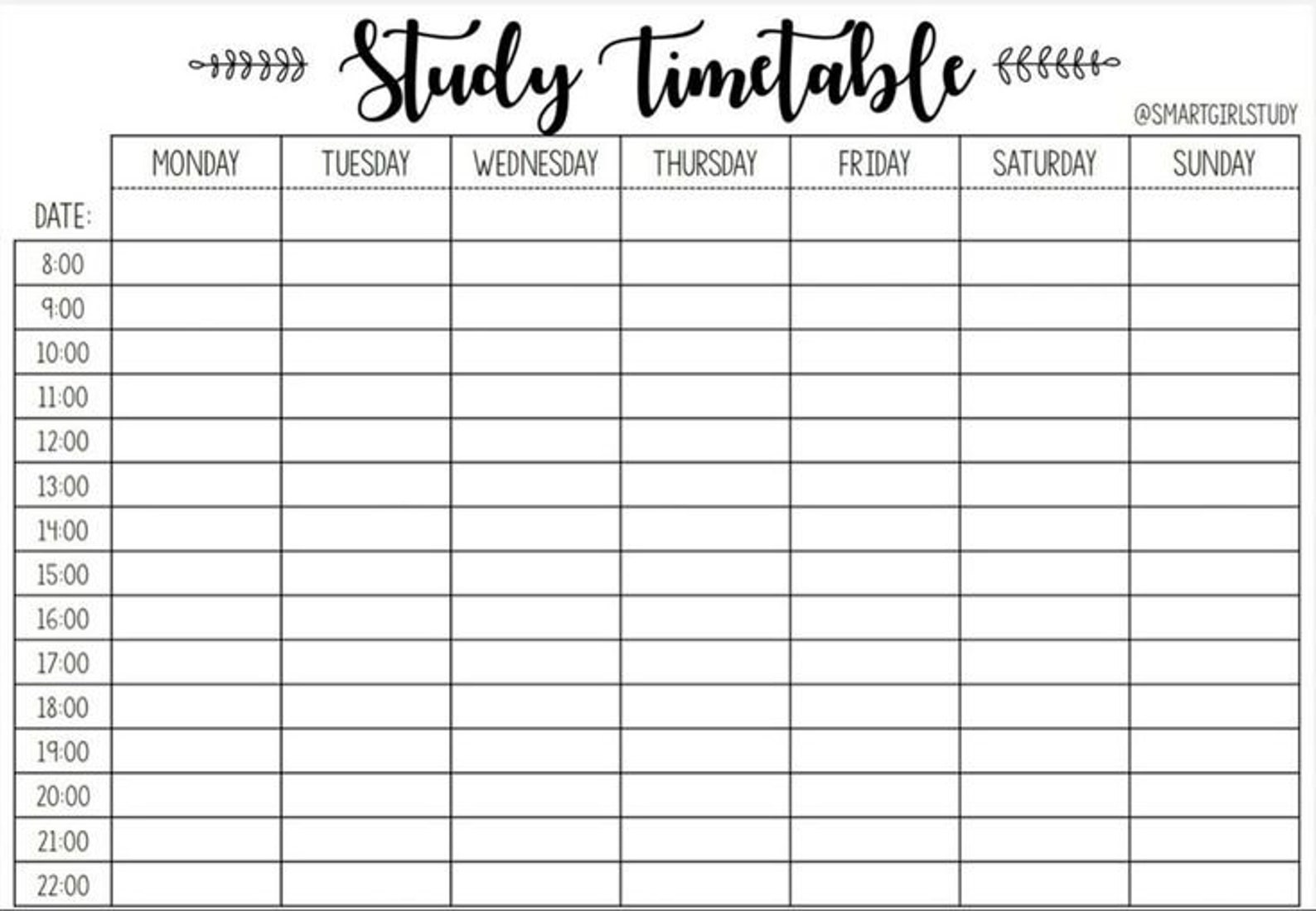 School Timetable - Etsy