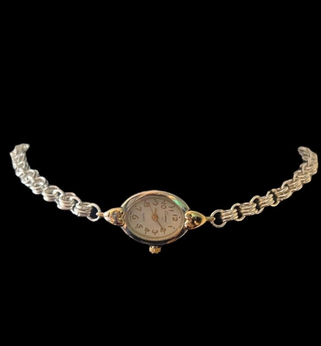 Gold and Silver Antique Watch Choker Necklace Boho Whimsical Steampunk ...