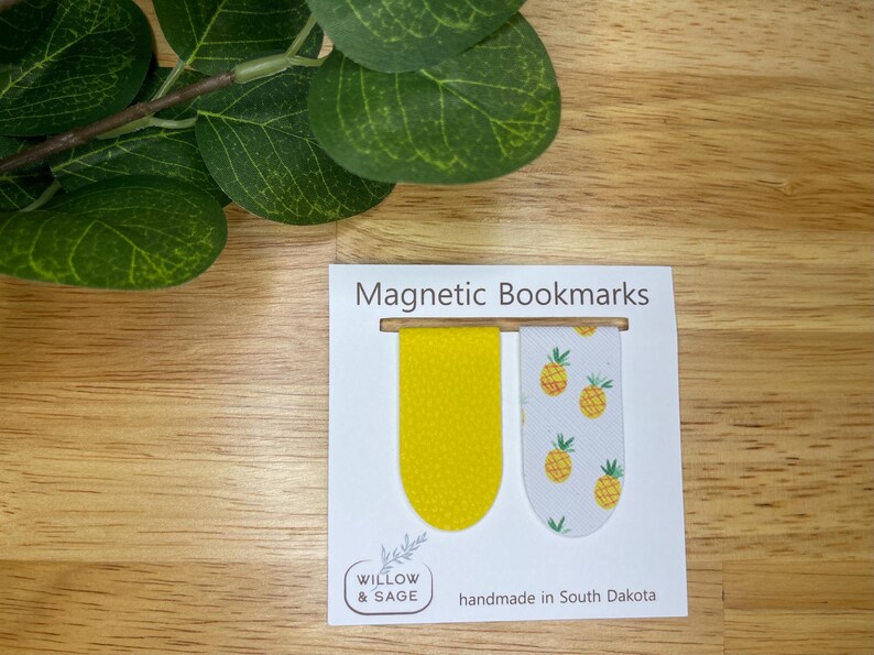 Pineapple Magnetic Bookmark Pair - Etsy