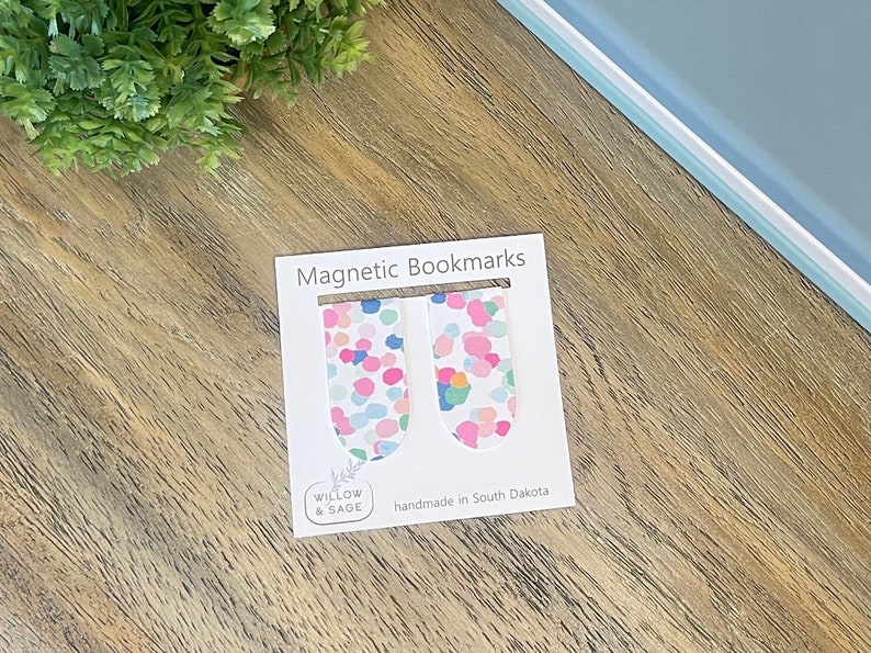 Handcrafted Magnetic Bookmark Set | Acid-free Paper, Sleek Design - Etsy