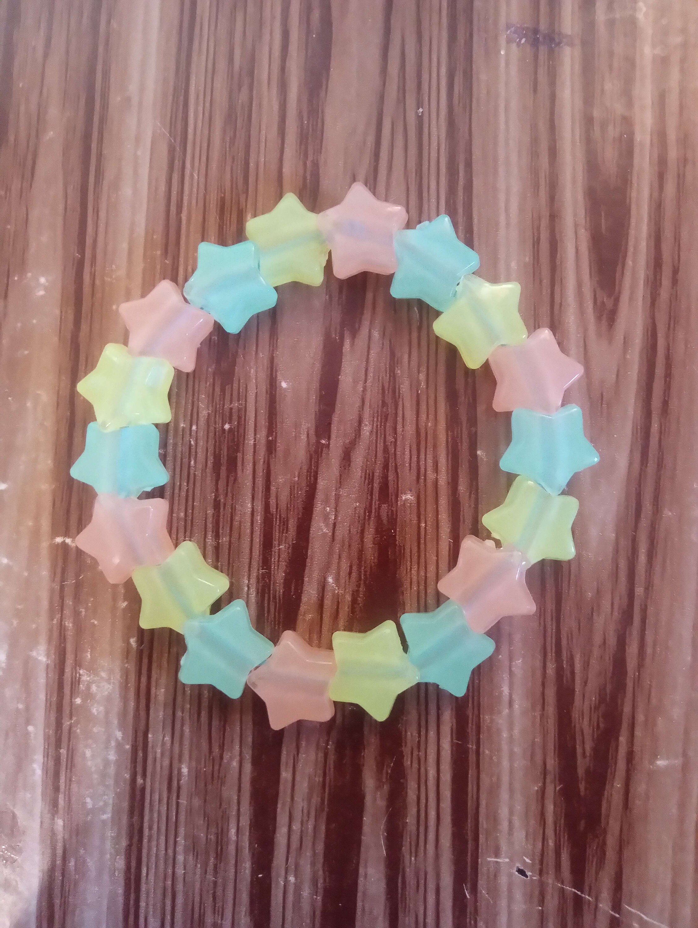 Star Kandi Bracelet | Glow in the Dark Kandi Single - Etsy