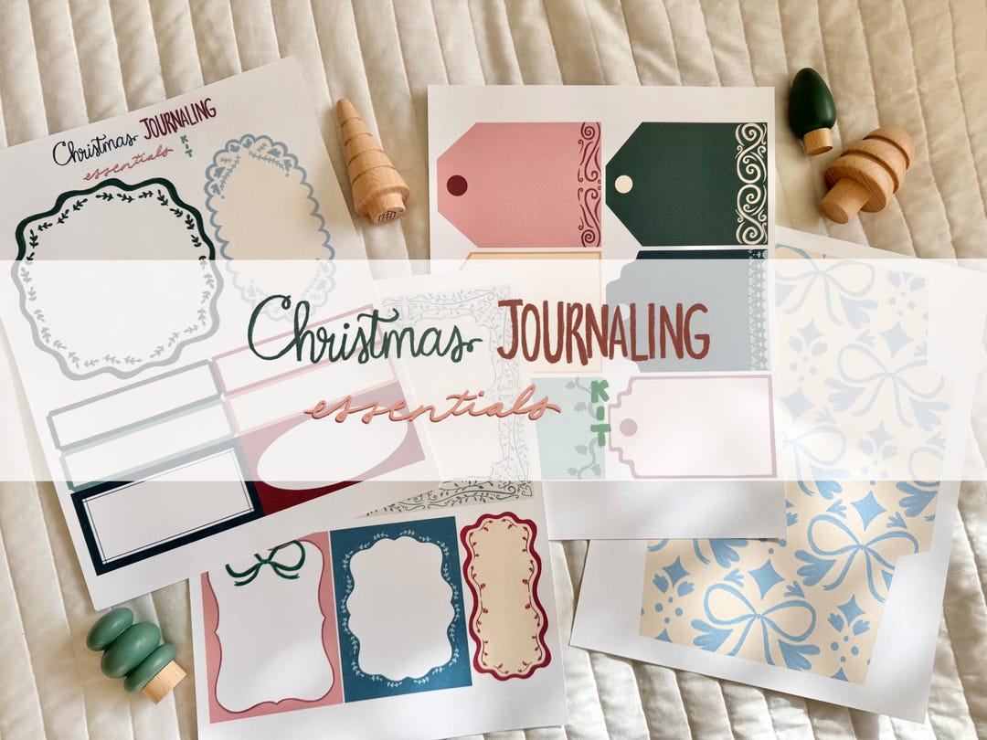 Christmas Journaling Essentials Kit, DIGITAL, Printable Journaling ...