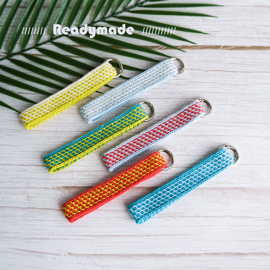 Slanty Wristlet Strap Mini | Camera Key Chains - Crocheted Cotton ...