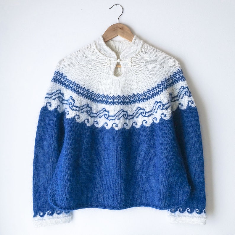 Ceramic Sweater Knitting Pattern - Colorwork Porcelain Motifs (PDF ...