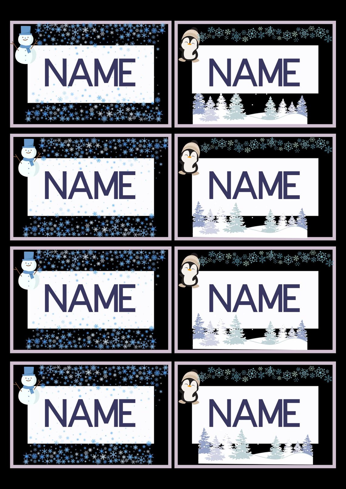 Fillable Student Name Tags - Etsy