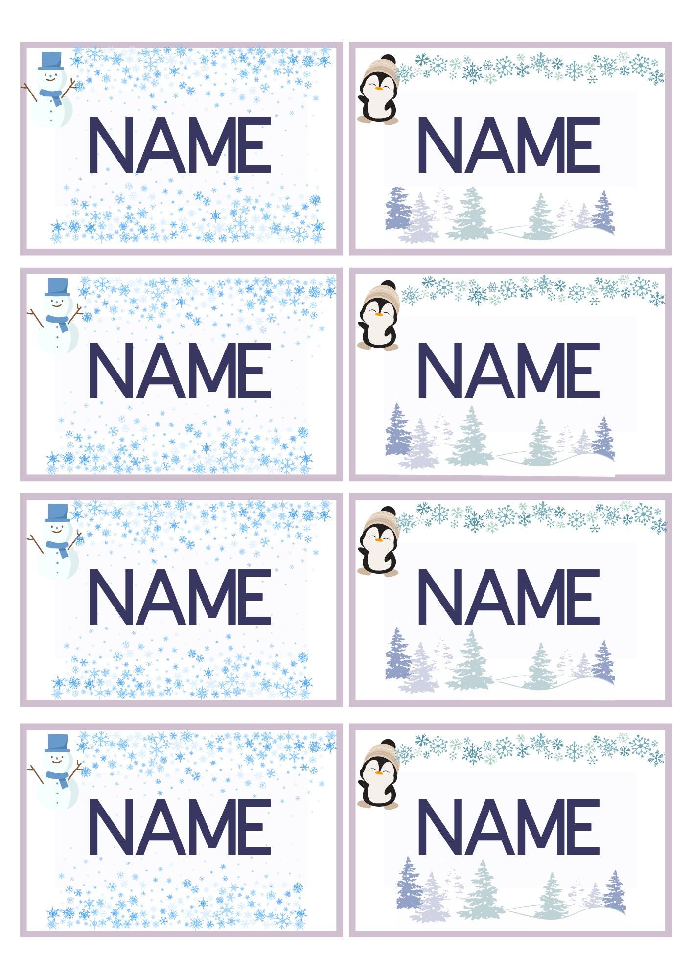 Fillable Student Name Tags - Etsy