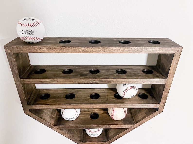 Home Plate Baseball Holder - Etsy