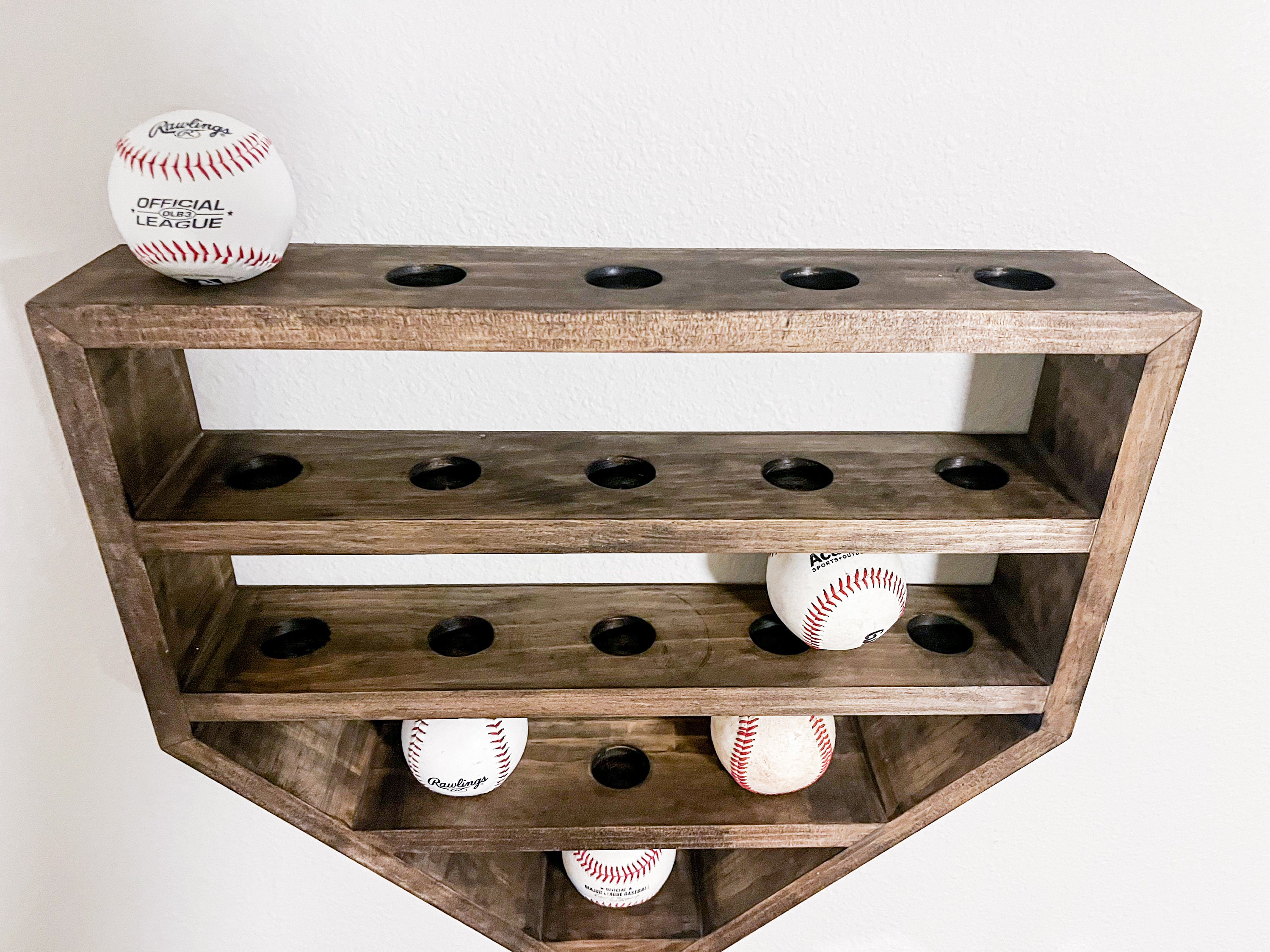 Home Plate Baseball Holder - Etsy