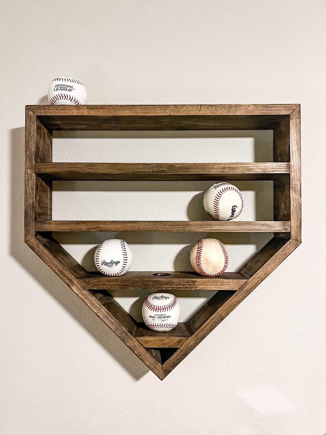 Home Plate Baseball Holder - Etsy