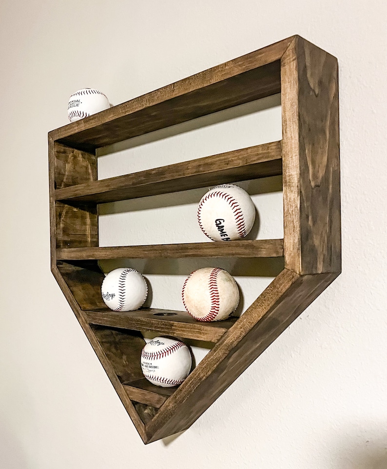Home Plate Baseball Holder - Etsy