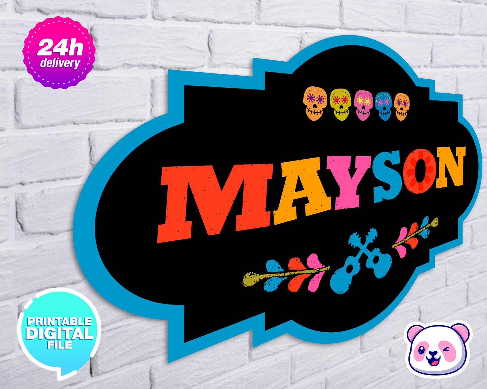 Coco Custom Logo With Name and Age - Etsy